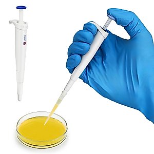 50μl Pipettor Pipette MicroPipette, Single-Channel Manual Adjustable Variable Volume Pipettes, Autoclavable pipettor, Micropipette, Variable Volume for Scientific and Home Use