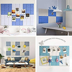 Creative Jiugongge Felt Wall Stickers Pack of 4, Cork Board Bulletin Board, Kindergarten Background Photo Wall, Message Board