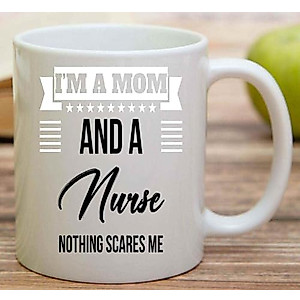 Answer: Adorable Nurse Mom Gifts - Womens Sweat Quote - Birthday Present for Daughter - 11 Oz White Ceramic Coffee Mug