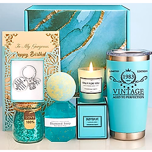 40th Birthday Gifts for Women - 40th Birthday Decorations Present for Women, Best 40 Year Old Birthday Gift Ideas for Mom, Sisters, Friends, Coworker,Wife, Party Supplies Decorations Gifts for Women