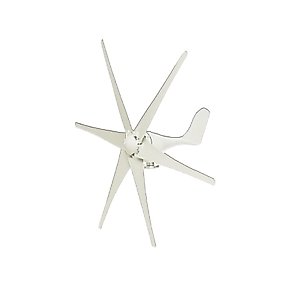 Wind Power Turbine Generator 6000W Small Home Wind Turbine Generator Windmill Fit For Street Lamps,Monitoring Boat Free 10kw 10000W WithController for Home Outdoor Power Generation (Color : White, S