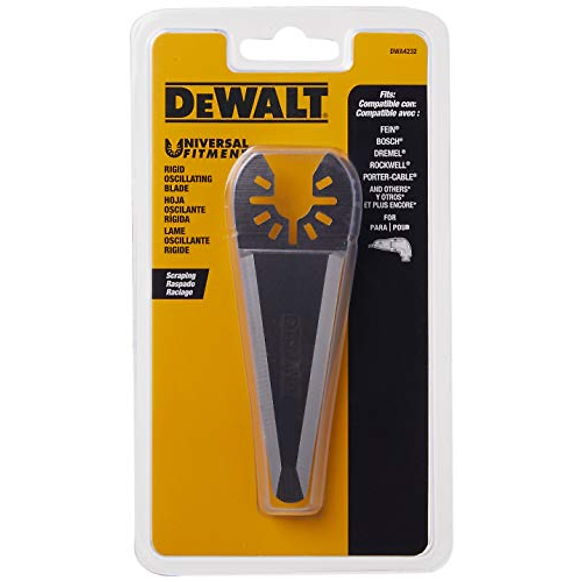 DEWALT Oscillating Tool Blade, Triangular, Rigid Scraper (DWA4232)
