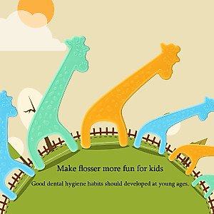 FAMILIFE Floss Picks, 120 Pcs Kid's Dental Floss Cleaner Without Fluoride, Tooth Pick Flossers with 4 Travel Handy Cases, Helps to Fight Tooth Decay and Keep Your Kids’ Teeth Clean, for Family