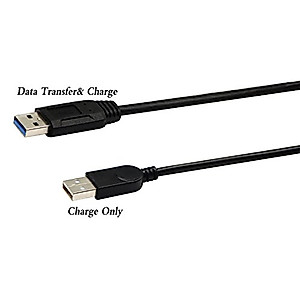 zdyCGTime USB 3.0 Extender Cable USB 3.0 Female to USB 3.0 & USB 2.0 Male Extra Power Data Y Splitter Charger Extension Cable(33CM/13inch)