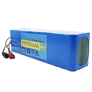NALMAXO 48v 20Ah E-Bike Battery 18650 Lithium Ion Battery Pack Bike Conversion Kit Lithium Battery Built-in BMS for 250W-1000w E-Bike Electric Bicycle Scooter