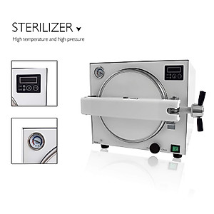 18L Surgical Instruments Autoclave Steam Stainless Steel Steriliz~ation Machine Lab Equipment E218