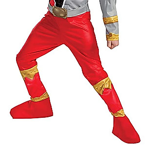 Red Ranger Costume for Kids, Official Deluxe Dino Fury Power Ranger Costume, Child Size Extra Small (3T-4T)