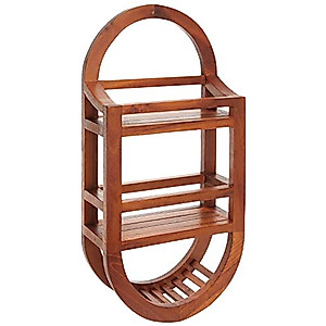 Bare Decor BARE-AX4508 Teak Shower Caddie Storage Organizer, 24"