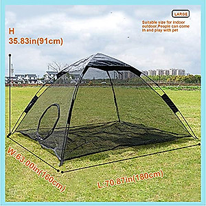 Hi Suyi Portable Large Pop Up Pet Cat Tents Enclosures for Outside Patio