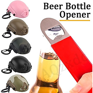 Tactical Fast Helmet Model Mini Portable Bottle Opener, Keychain Jewelry Backpack Ornament Army Fan Gift Army Fan Collection