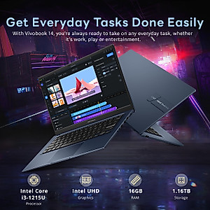 ASUS ZenBook 13 OLED Ultra-Slim Laptop, 13.3” FHD NanoEdge Bezel Display, AMD Ryzen 7 5700U, 8GB LPDDR4X RAM, 512GB PCIe SSD, NumberPad, Wi-Fi 5, Windows 11 Home, Pine Grey, UM325UA-DH71