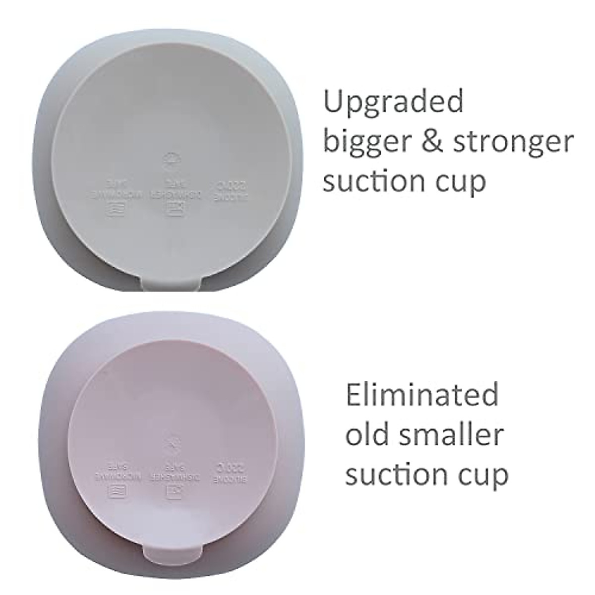 Ginbear Suction Bowls for Baby Girl, Baby Led Weaning Spoon and Fork, Baby Dishes and Utensils Set for Toddlers, Silicone Baby Feeding Set 6-12 Months (Baby Pink)