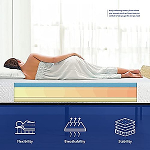 Olee Sleep 5 Inch Gel Adaptive Comfort Memory Foam Mattress (Twin)