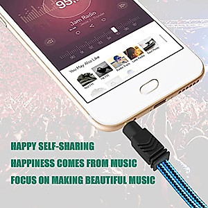 Headphone Splitter for 2 Headphones 2 Way 3.5mm Adapter Aux Cable Mini Jack Male to Dual Female Stereo Audio Y Splitter Couple Adapter Compatible with iPad iPhone iPod MacBook PC Amplifier Speaker