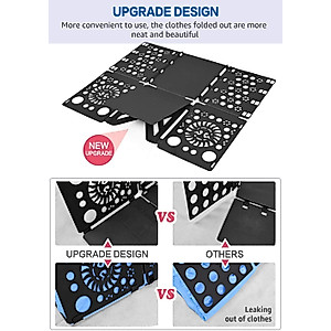 BoxLegend V3 Shirt Folding Board t Shirts Clothes Folder Durable Plastic Laundry folders Folding Boards,Black
