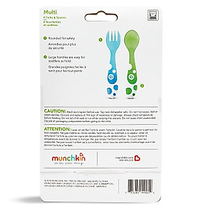 Munchkin Multi Toddler Forks and Spoons, 6 Pack