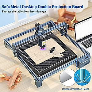 SCULPFUN Honeycomb Working Table 400x400x22mm, Honeycomb Laser Bed for CO2 or Diode Laser Engraver and Cutting Machine, Laser Engraver Accessories, Fast Heat Dissipation, Smooth Edge Cutting