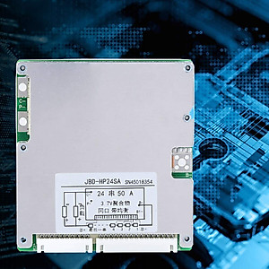 Battery Protection Module, 24 Strings 50A 3.7V Polymer Lithium Li-Ion PCB BMS Cell Protection Board Same Port Balanced Board
