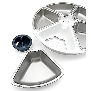 Cat Mate C500 Five-Meal Automatic Pet Feeder with Stainless Steel Bowl Inserts