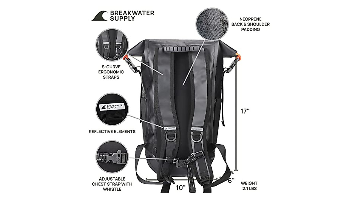 Breakwater Supply Waterproof Backpack | 25L for All Adventures