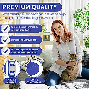 4 Pack Flea Collar for Cats, 32 Months Flea and Tick Prevention for Cats, Waterproof Cat Flea Collar, Natural Cat Flea and Tick Treatment, Adjustable Flea and Tick Collar for Cats Kittens(Blue&Pink)