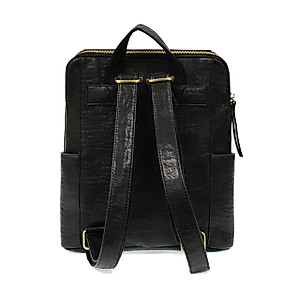 Joy Susan Black Raegan Double Zip Backpack