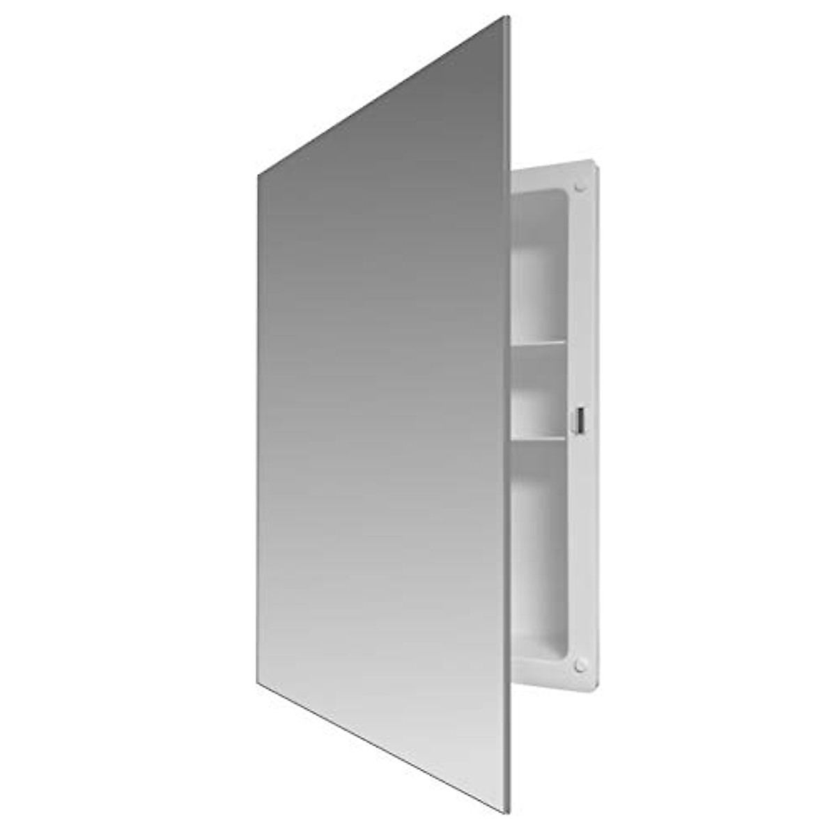 Mirrors and More 16" x 22" Medicine Cabinets for Bathroom with Mirror - Frameless Pencil Edge, Recessed, Modern Home Décor, Polish Edge, Non Adjustable Shelves