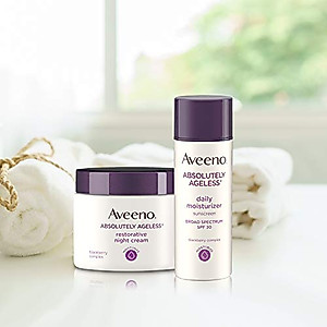 Aveeno Absolutely Ageless Anti-Wrinkle Facial Moisturizer with SPF 30 Sunscreen, Antioxidant-Rich Blackberry Complex, Vitamins C & E, Non-Comedogenic & Oil-Free Moisturizer, 1.7 fl. oz