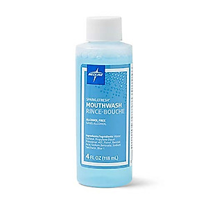 Medline SparkleFresh Alcohol-Free Mouthwash, 4-Oz Bottle (Pack of 60)
