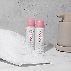 Evian Facial Spray Travel Duo 1.7 Fl Oz (Pack of 2)