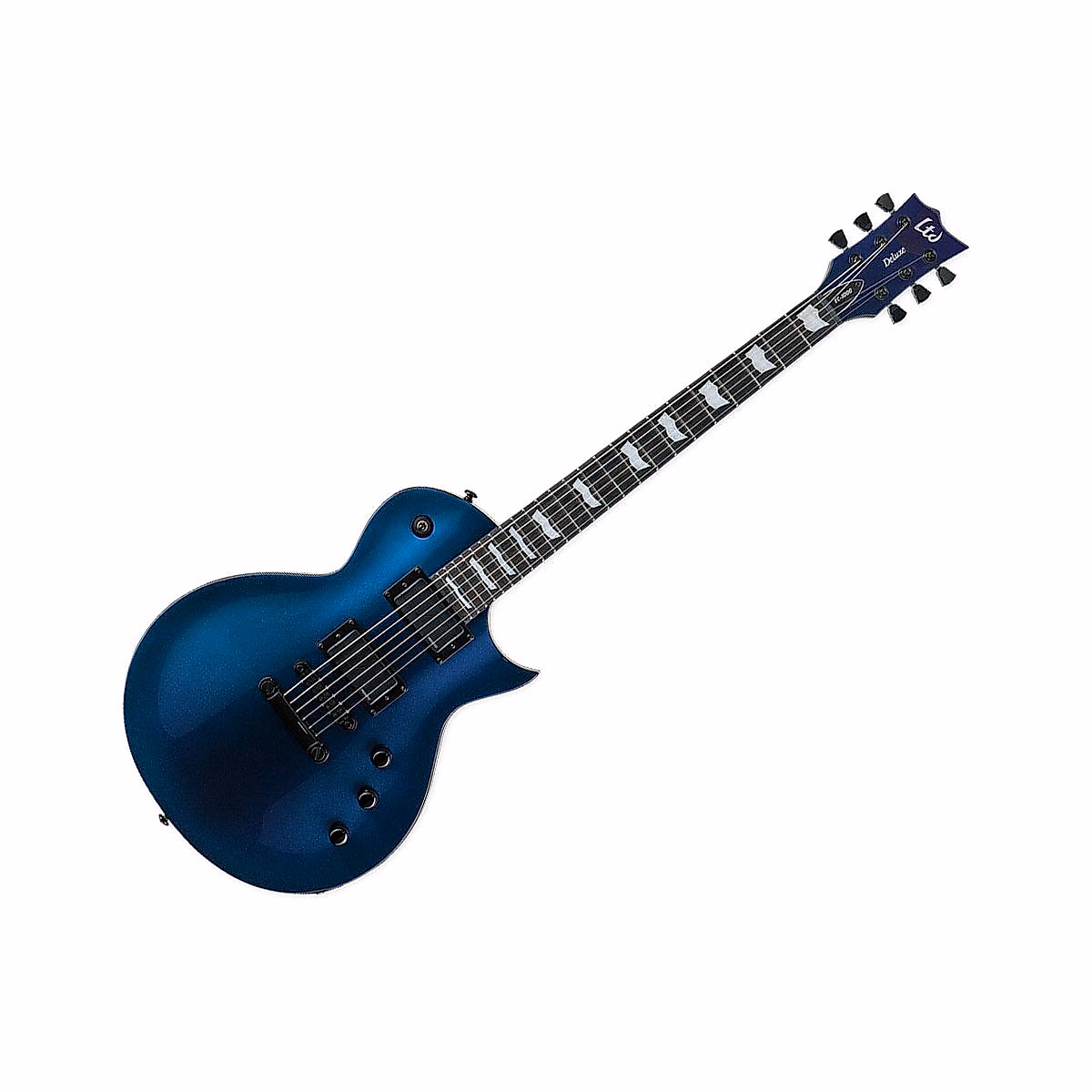 ESP 6 String LTD Deluxe EC-1000 Electric Guitar, Violet Andromeda, Right, (LEC1000VLAND)