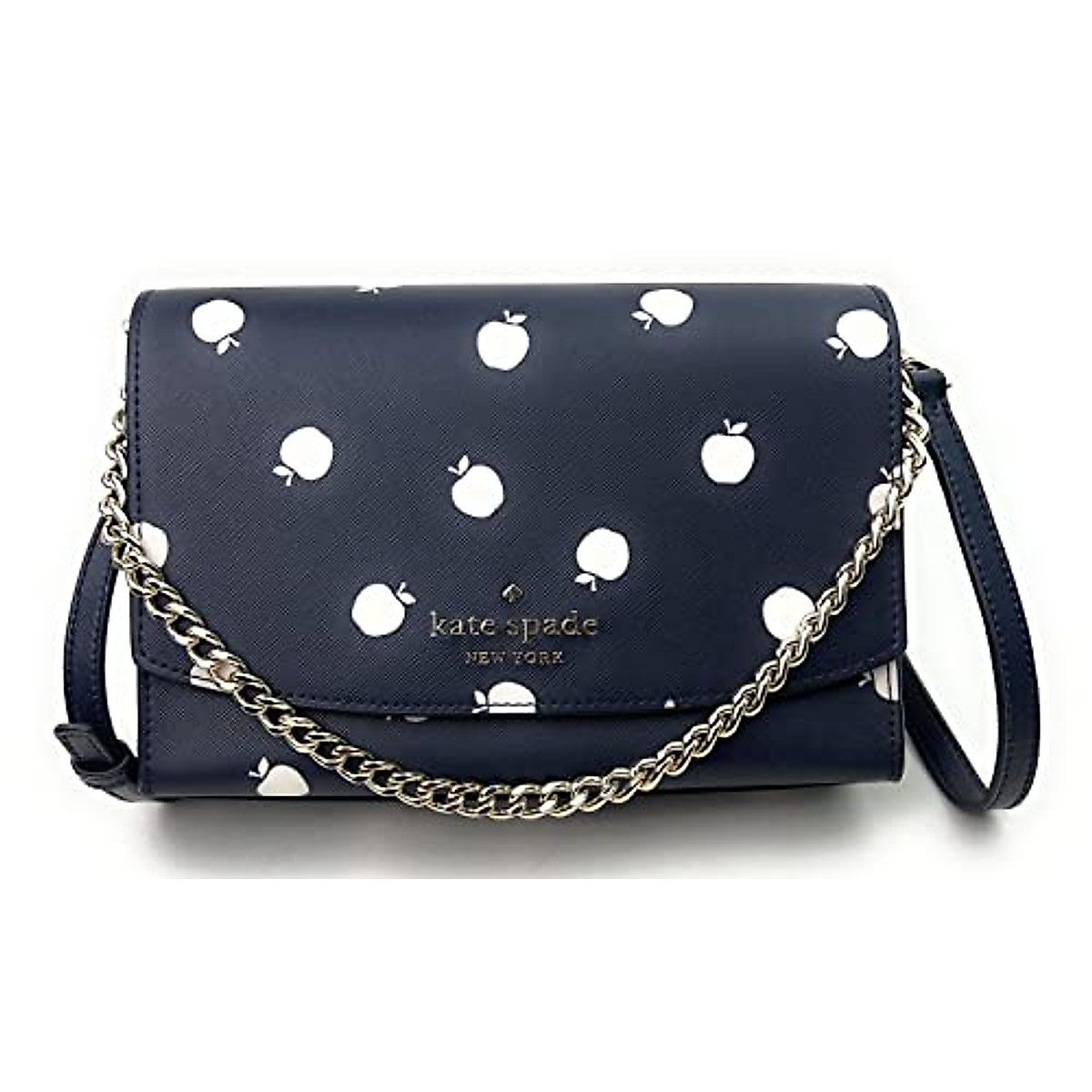 Kate Spade Carson Saffiano Leather Convertible Crossbody Bag (Blazer Blue