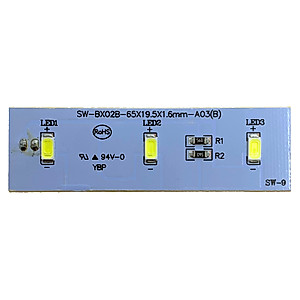 ORIGPARTS SW-BX02B Refrigerator LED Light Board Replacement for Frigidaire 5304518510 & Magic Chef 3050400025