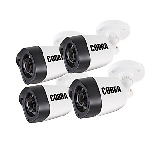 Cobra 8 Channel Surveillance DVR with 4 HD Cameras and Mobile Monitoring Capabilities