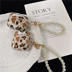 ZHIRUAN Airpods Pro 2rd Generation 2022 Case Earbuds Case Protective Cover Skin with Keychain Airpods Accessories Compatible with Apple Airpods Pro 2rd Gen Case (Leopard)