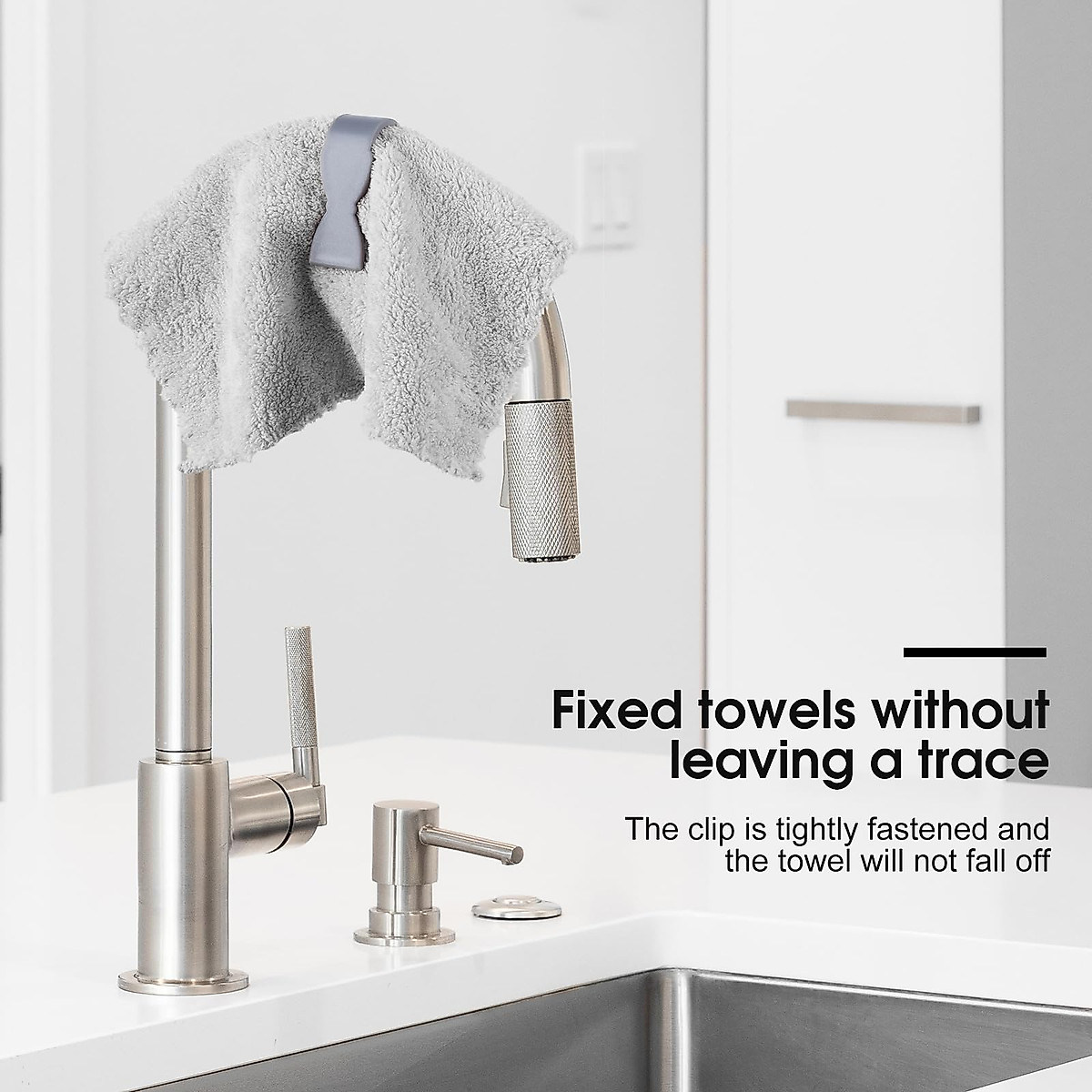 Towel Clips for Kitchen (4 Pack) Keeps Towel from Falling，Stove Towel Clip，Dishwasher Towel Clip，Stove Towel Clip，Oven Towel Clip，Refrigerator Towel Clip，No More Towels on The Floor