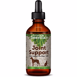 Animal Essentials Joint Support for Dogs & Cats- Joint Supplement, Liquid Joint Formula, Glucosamine, Organic Herbs, Veterinarian Recommended- 2 Fl Oz