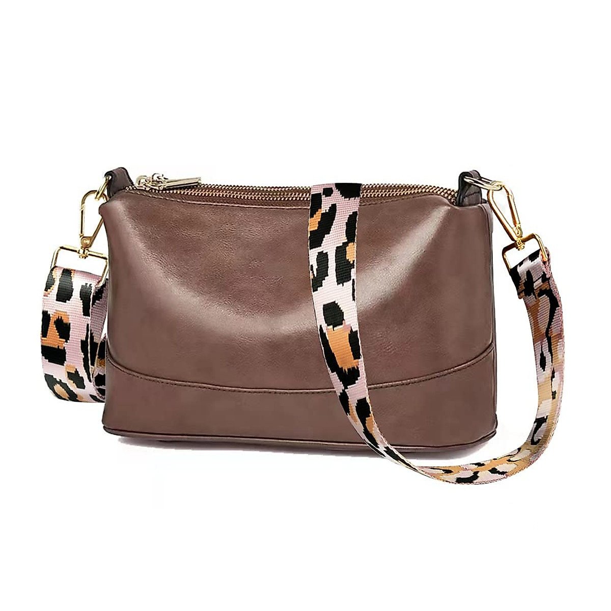 Tsnnc Purse Straps Replacement Crossbody Straps for Purses,Pink Leopard Belts for Women,Purse Strap Extender,Guitar Shoulder Strap for Bags Handbags, Luggage Backpack Replacement Straps for Women