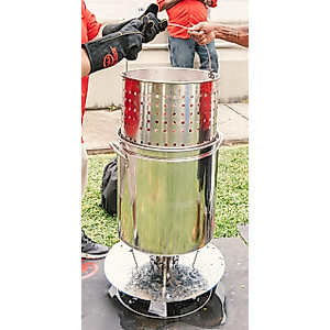 King Kooker KK62SR Ridged Stainless Steel Pot, 62-Quart