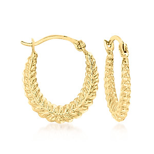 Ross-Simons 14kt Yellow Gold Jewelry Set: 3 Pairs Of Huggie Hoop Earrings