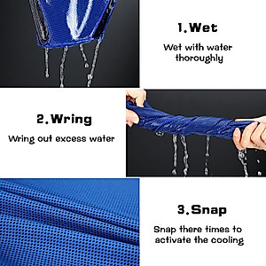 Bencailor 6 Pcs Cooling Hoodie Towel for Face Sport Hood Towel Cooling Towels Neck Cooler Cooling Neck Wraps Soft Breathable Chilly Camping Towels Absorbent Microfiber Towel (Gray/Royal Blue/Black)
