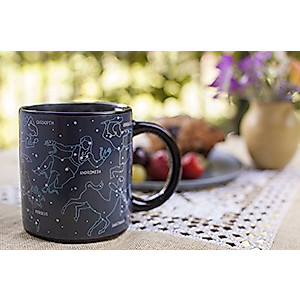 The Unemployed Philosophers Guild Heat Changing Constellation Mug - Add Coffee or Tea and 11 Constellations Appear - Comes in a Fun Gift Box