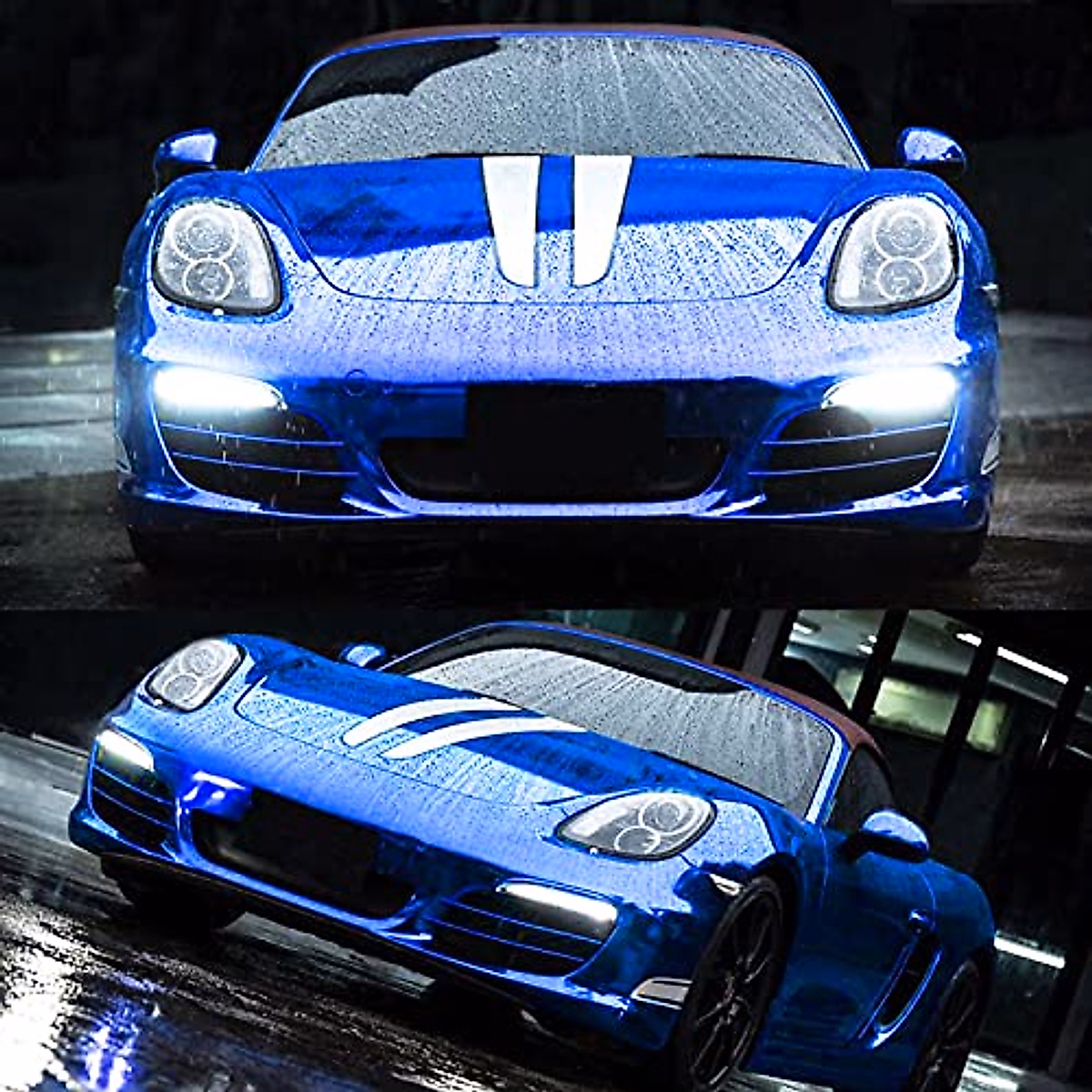 TECKWRAP 11.5" x 60" Blue Chrome Mirror Vinyl Wrap Film Vinyl Roll