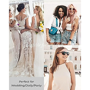 APOWUS Lift Ultra-Thin Sticky Bra,Adhesive Bras Push Up Invisible, Backless Strapless Bra Pasties Nipple Covers (L/XL Fit D/D+ Warm Crème)