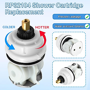 RP32104 Shower Cartridge Replacement Assembly, Compatible with Delta Monitor 1700 Series (1998-2005) Showers, for Tub and Shower Faucet Valve