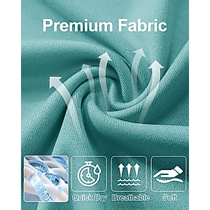 Hiking Shirts for Men Long Sleeve Running Shirts Quick Dry Shirts for Men Baselayer Shirt Men Performance Sun Tshirt Rash Guard for Men Beach Shirts Grey Green