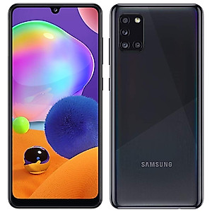 SAMSUNG Galaxy A31-128GB / 4GB - A315G/DSL Unlocked Dual Sim Phone w/Quad Camera 48MP+8MP+5MP+5MP GSM International Version (Prism Crush Black)