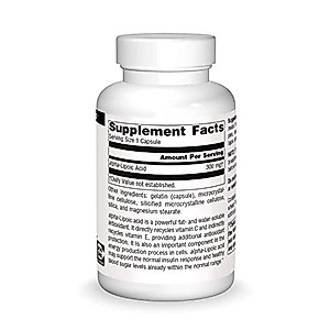 Source Naturals Alpha Lipoic Acid 300 mg Supports Healthy Sugar Metabolism, Liver Function & Energy Generation - 120 Capsules