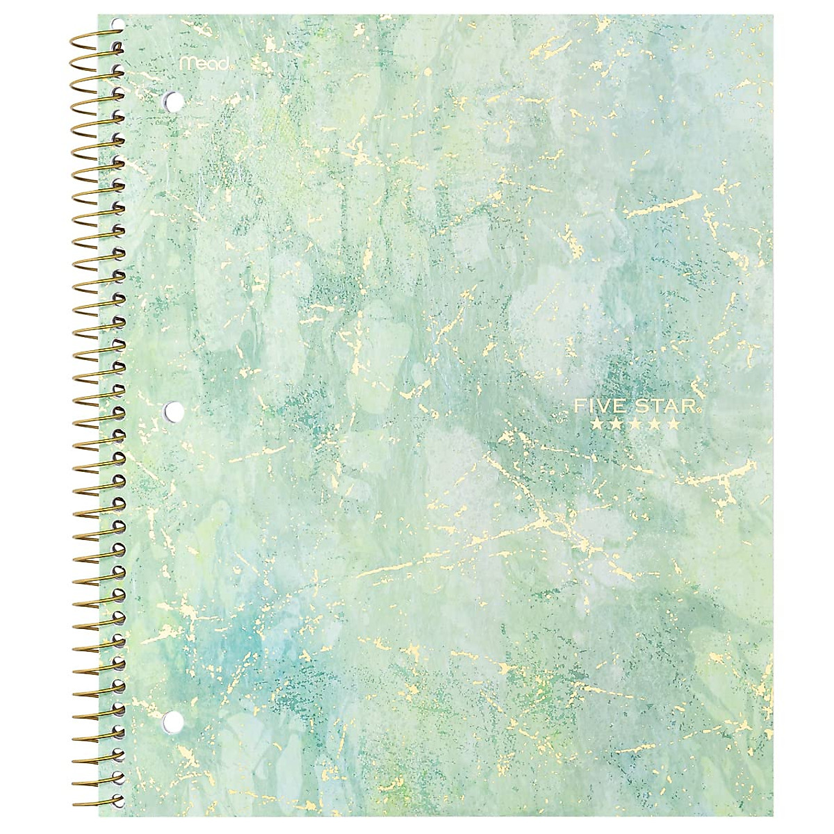 Five Star Spiral Notebooks, 1 Subject, College Ruled, 11" x 8-1/2", Cute Designs Bright Colors, 3 Pack, Design May Vary.