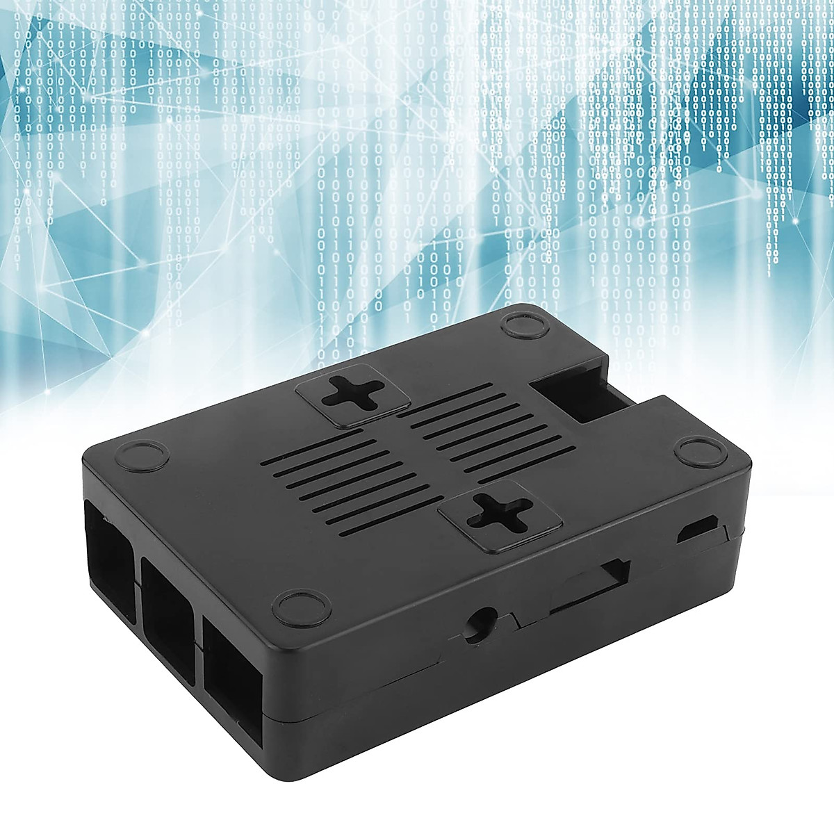 Raspberry Pi Case, 3B/3B+ ABS Shell Enclosure Sturdy Enclosure Box for Raspberry Pi Widely Used for Repair Parts for Man(Black)